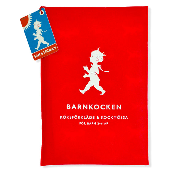 Köksförkläde & Kockmössa barn - Röd – Nordic Designs Stockholm
